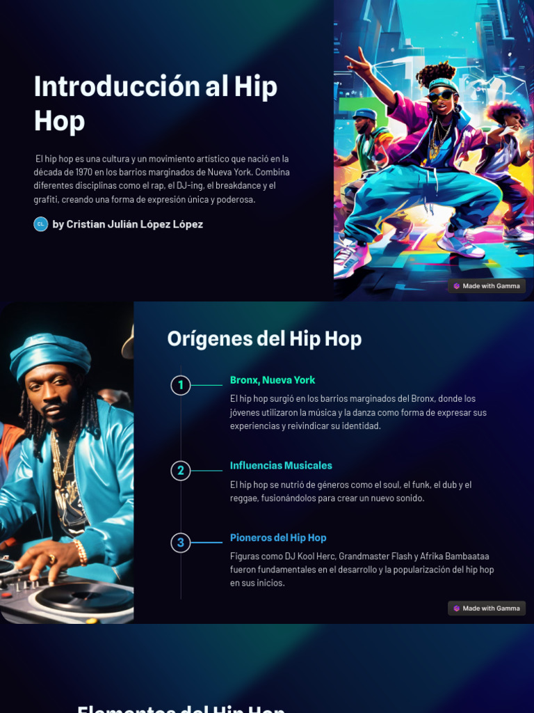 Historia y Evolución del Hip Hop | PDF | Música hip-hop | English ...