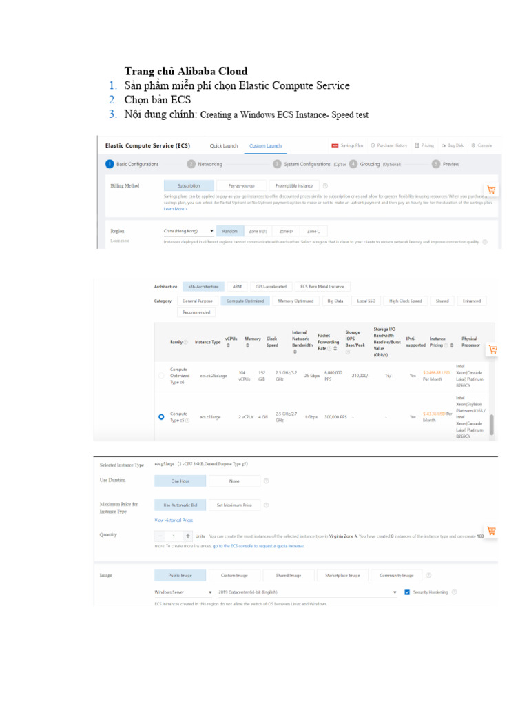 Demo sản phẩm Alibaba CLoud | PDF