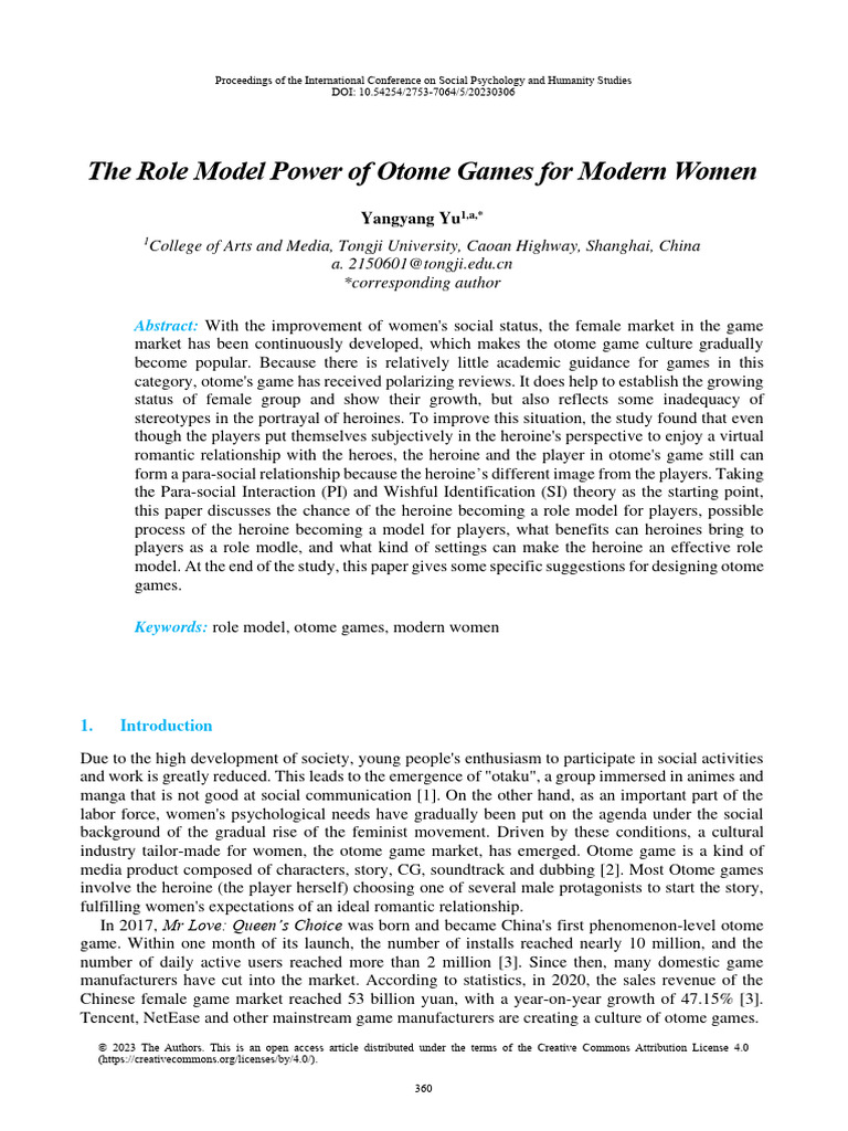 Otome Games as Role Models for Women | PDF | Self Efficacy | Goal