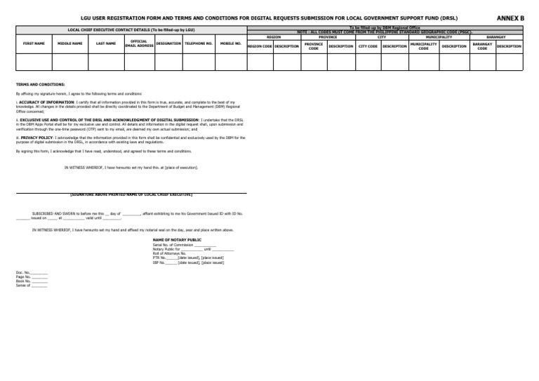 LGU Registration Form for Digital Requests | PDF | Computer Security ...