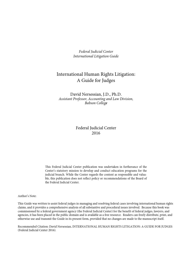 Litigating Intl Human Rights Cases | PDF | International Law | Treaty