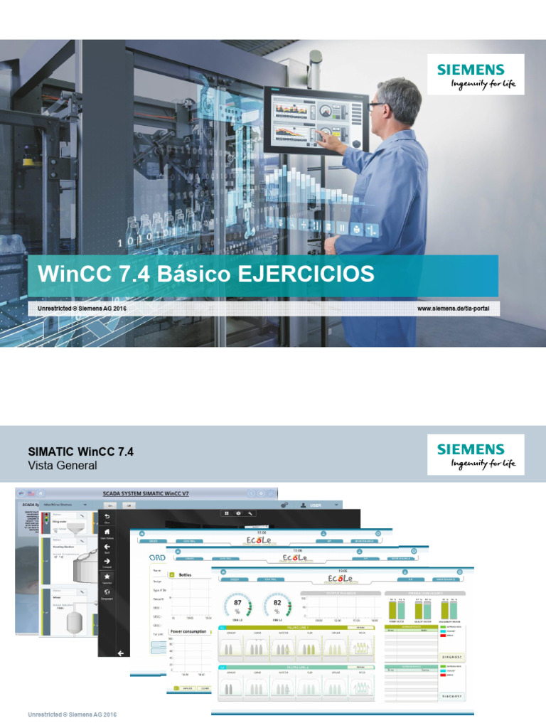 WinCC 7 Basico Ejercicios | PDF | Ventana (informática) | Ciencias de ...