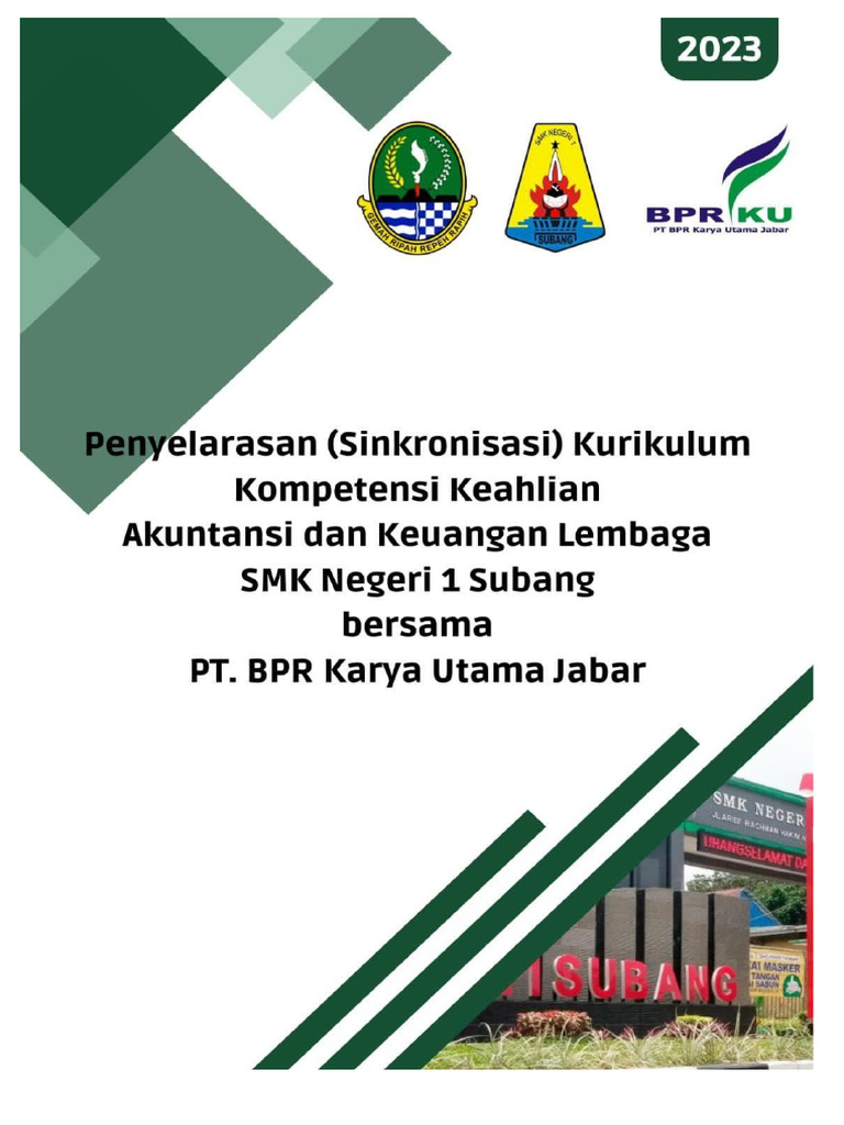 Contoh - SINKRONISASI KURIKULUM TEFA AKL DGN BPR | PDF | Pengelolaan ...