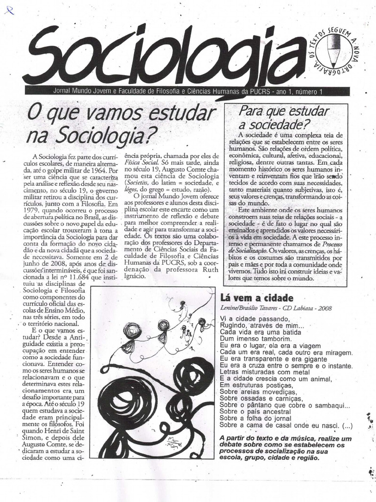 Apostila de Sociologia | PDF
