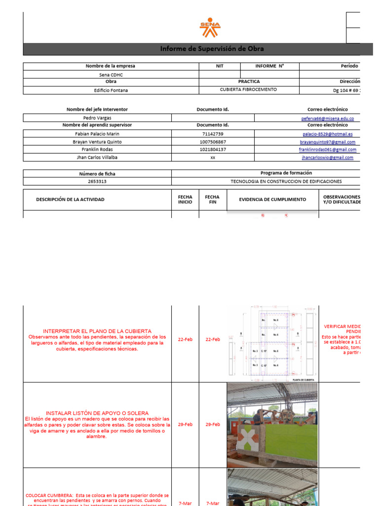 Bitacora Sena. Cubierta | PDF