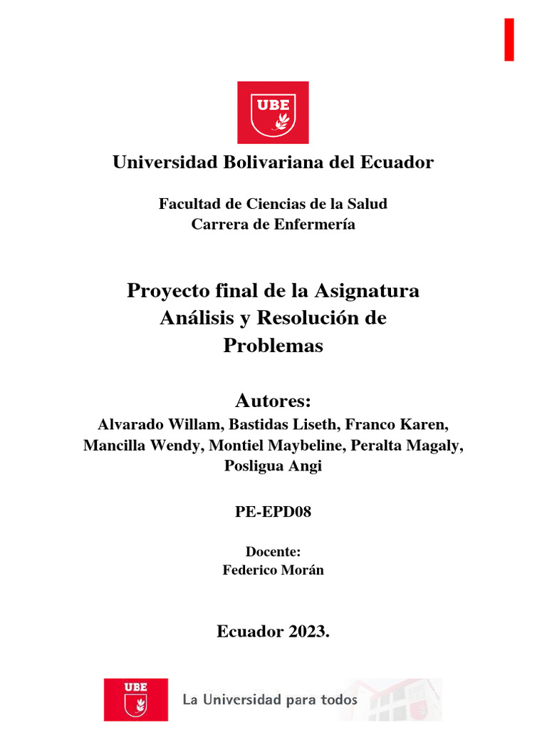 Proyecto Final de Analisis y Resolucion de Problemas Grupo 4 | PDF | Control de la natalidad ...