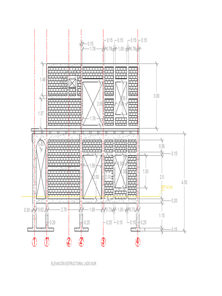 Elevaciones 2 Plantas | PDF