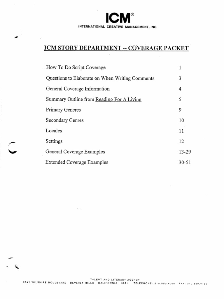 Icm Script Coverage Overview Pdf 