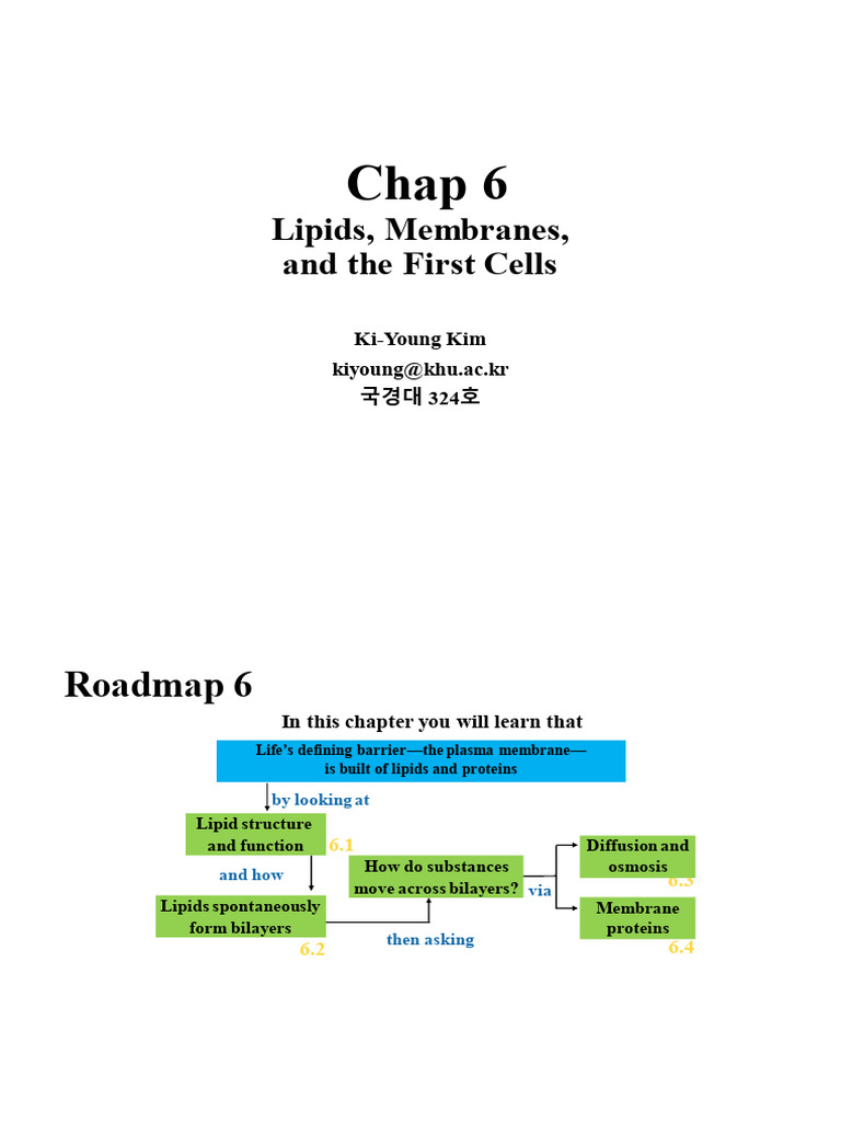 Week6 Ch6 | Download Free PDF | Cell Membrane | Lipid