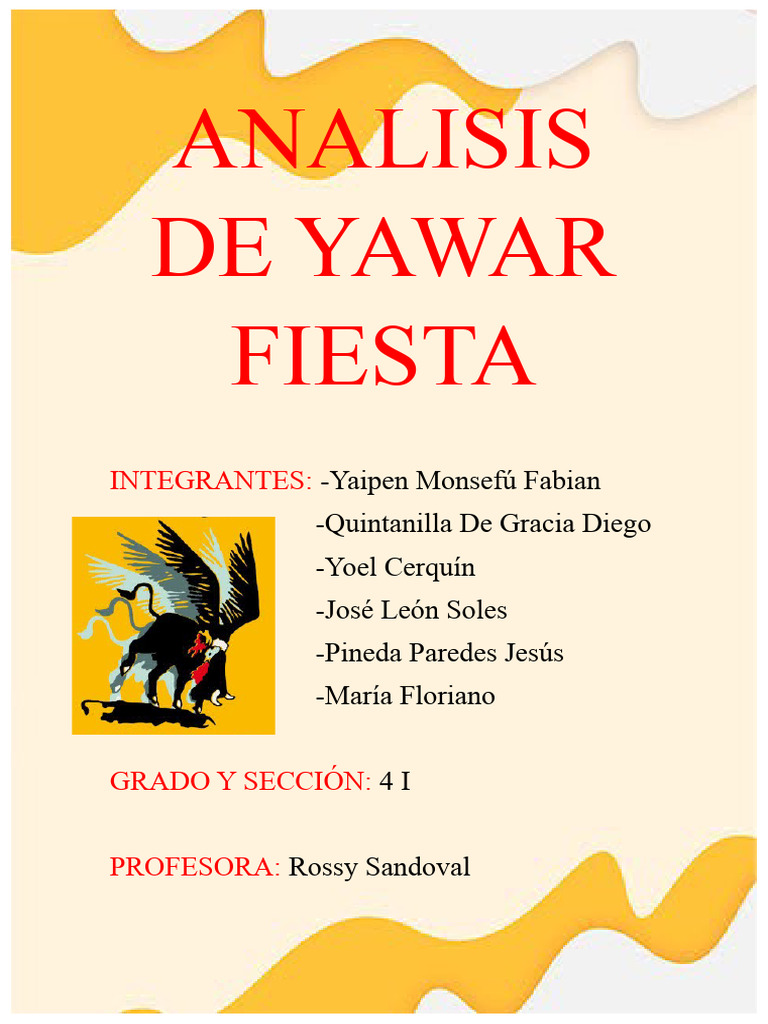 Analisis de Yawar Fiesta | PDF | Perú