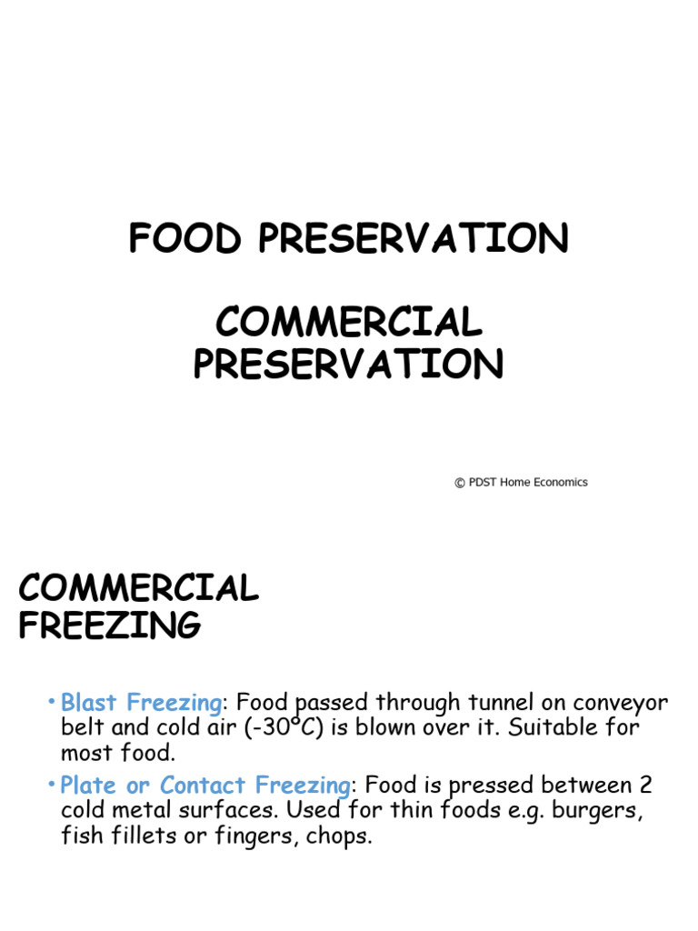 Food Preservation - Commercial | PDF | Food Preservation | Canning