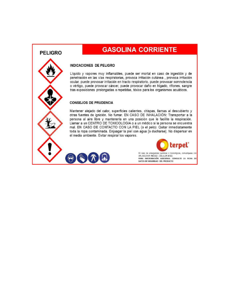 Etiqueta_Gasolina | PDF