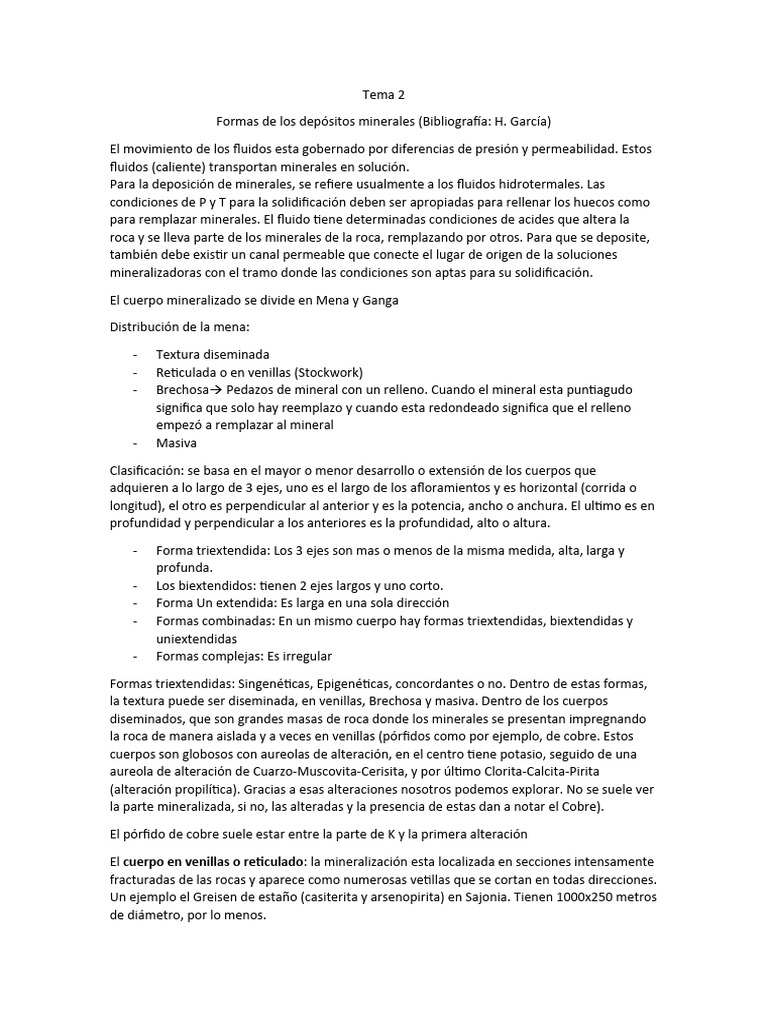 Tema 2 Genesis | PDF | Roca (geología) | Minerales