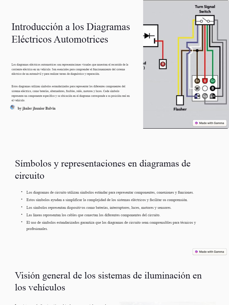 Introduccion a Los Diagramas Electricos Automotrices | Descargar gratis ...