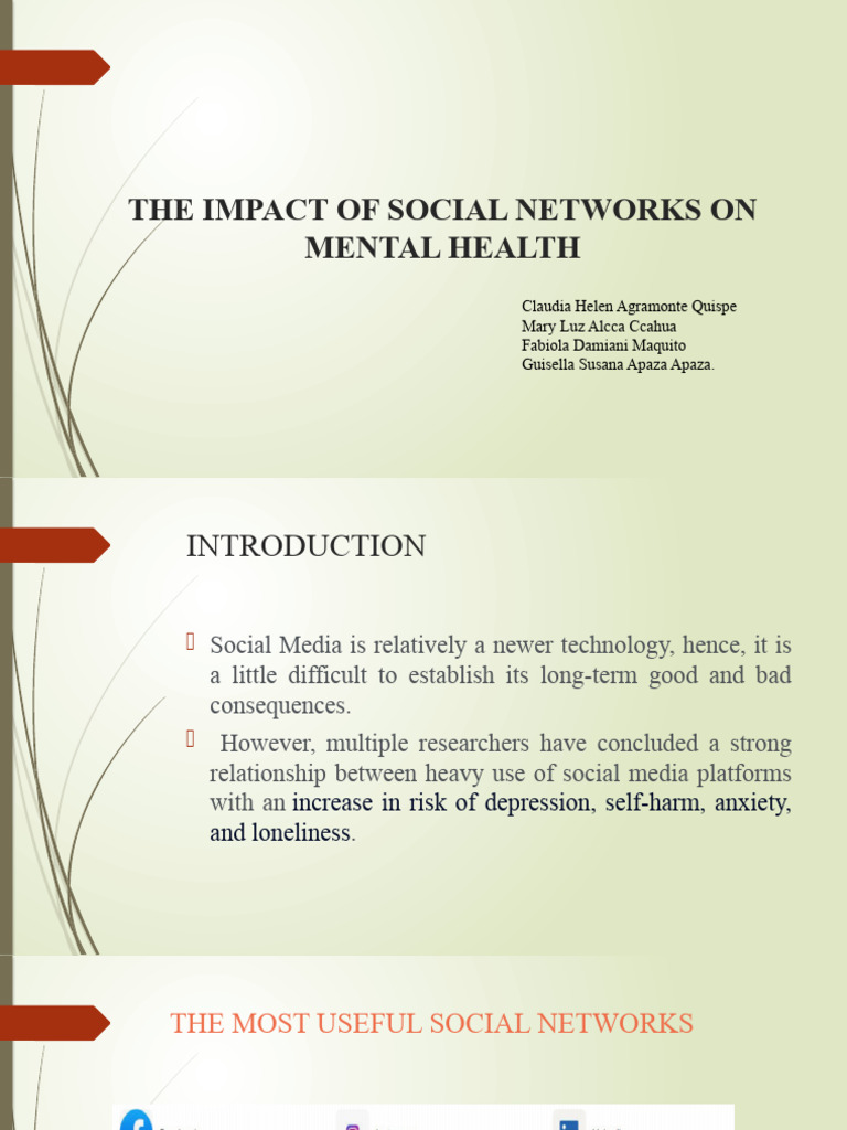 The Impact of Social Networks on Mental Health (3) | Download Free PDF ...