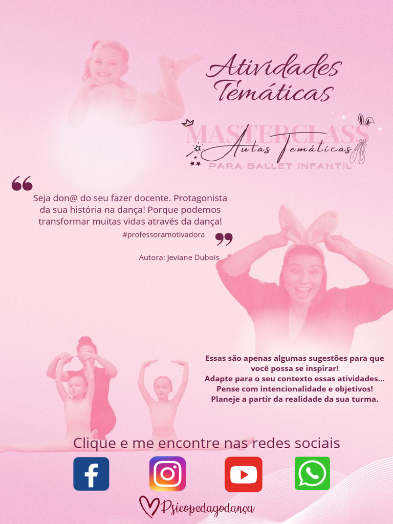 Mini Ebook Atividades Temáticas | PDF | Pedagogia | Balé