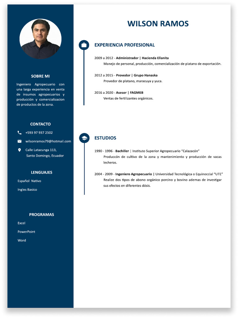 Wilson Ramos CV | PDF