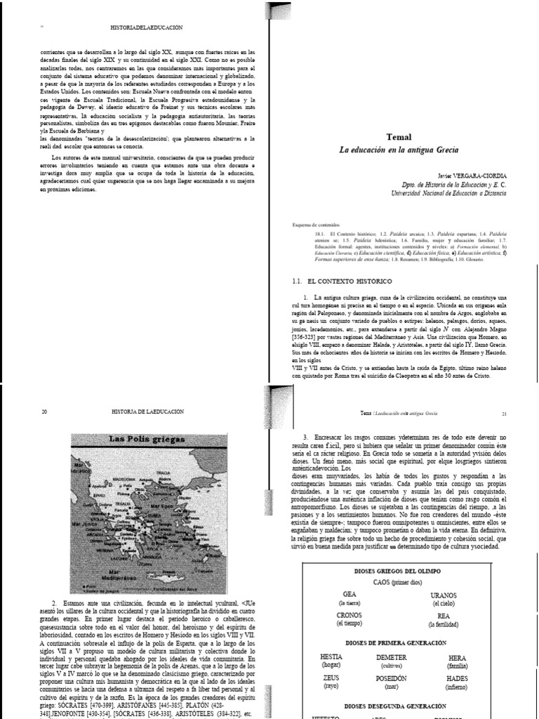 Hist. de La Ed. CAP. Grecia Antigua | PDF | Antigua Grecia | Grecia