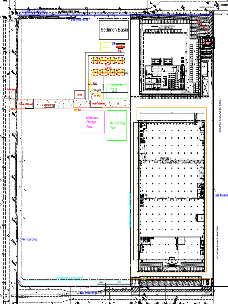 Temporary Site Facilities Layout Plan | PDF