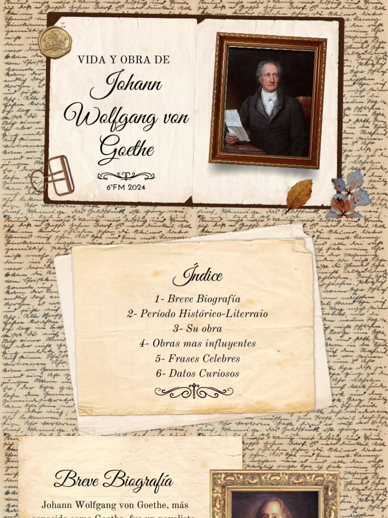 Goethe Vida & Obra | PDF | Johann Wolfgang von Goethe