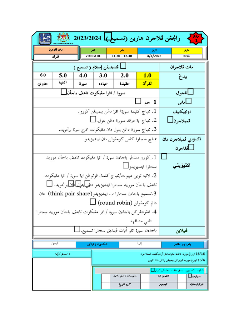 RPH Tasmik 2k Noor Anies | PDF