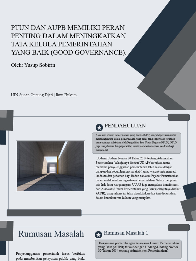 PTUN Dan AUPB Memiliki Peran Penting Dalam Meningkatkan Tata Kelola ...