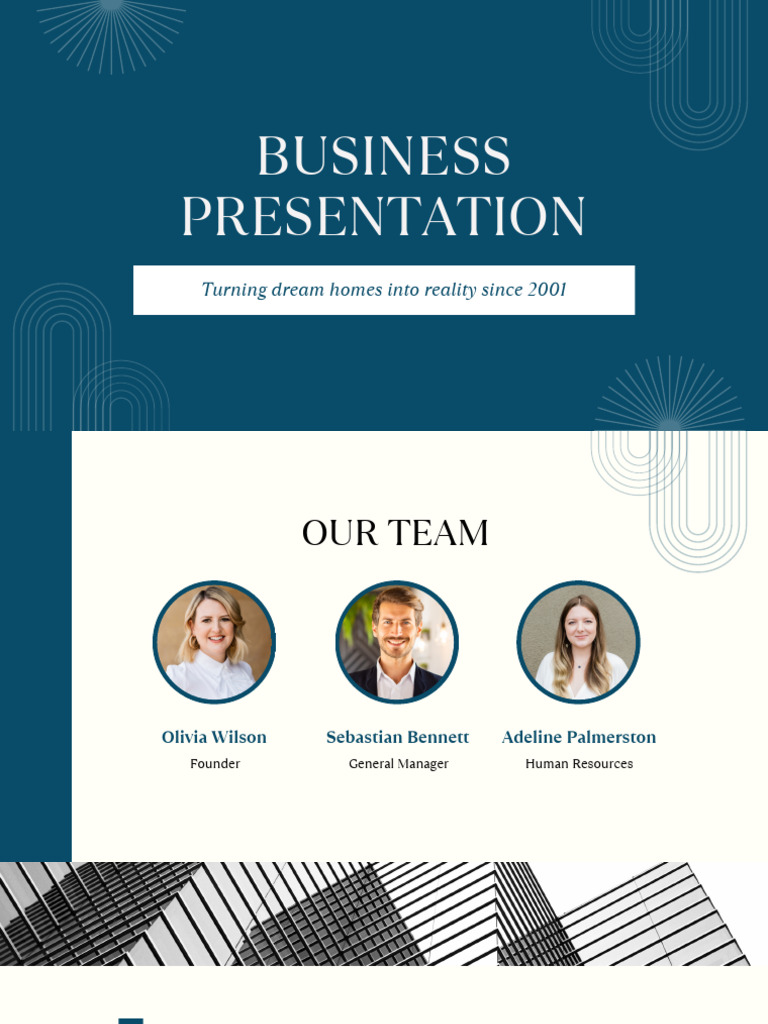 Blue White Simple Business Presentation | PDF