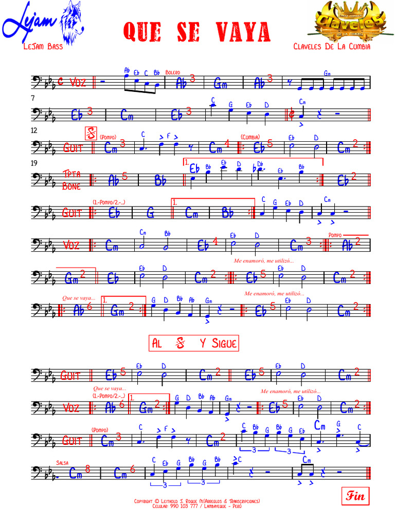 Claveles de La Cumbia - Que Se Vaya | PDF