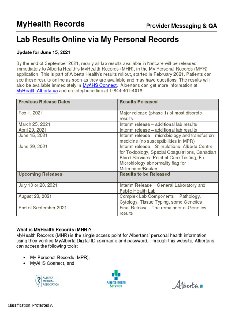 MHR Faq Elr Providers | PDF | Health Care | Health Informatics