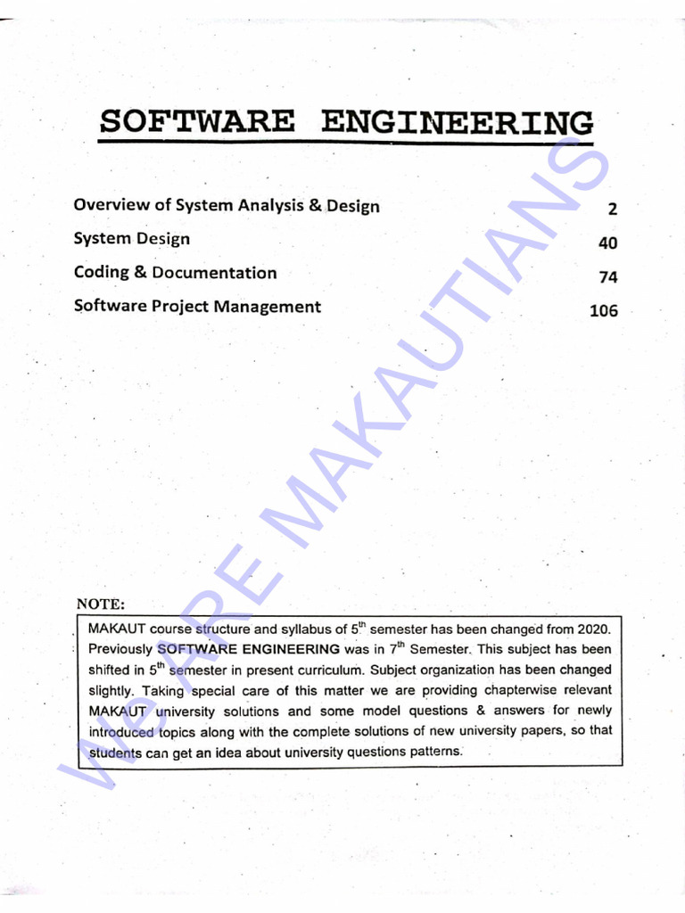 Software Engineering Organizer | PDF