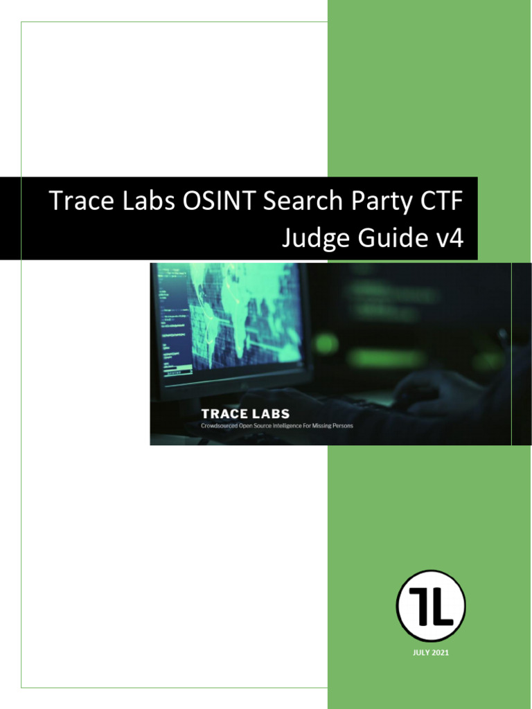 Trace Labs Osint Search Party Ctf Judge Guide V4 Pdf Social Media Popular Culture And Media