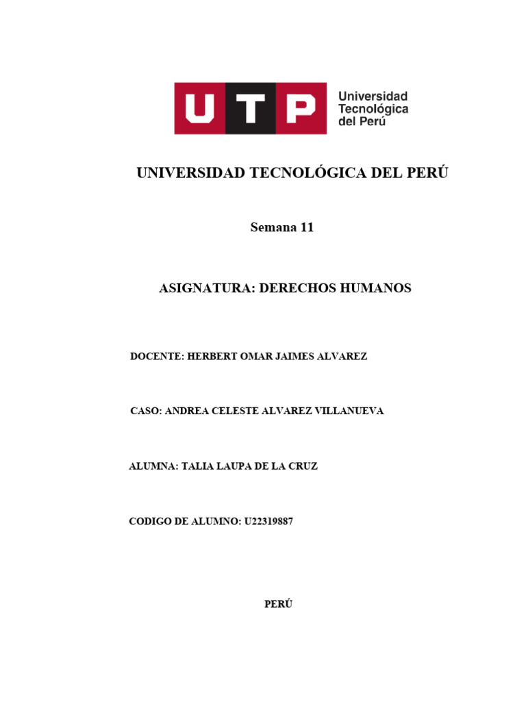 Ta5 Derechos Humanos-Semana 11 | PDF | Derechos humanos | Derechos