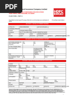 HDFC Ergo - Claim Form | PDF | Identity Document | Receipt