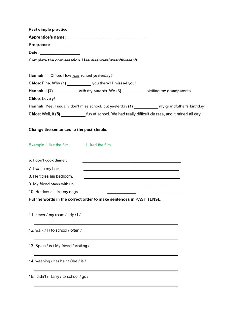 1. EV Past tense | Download Free PDF | Language Mechanics | Syntax