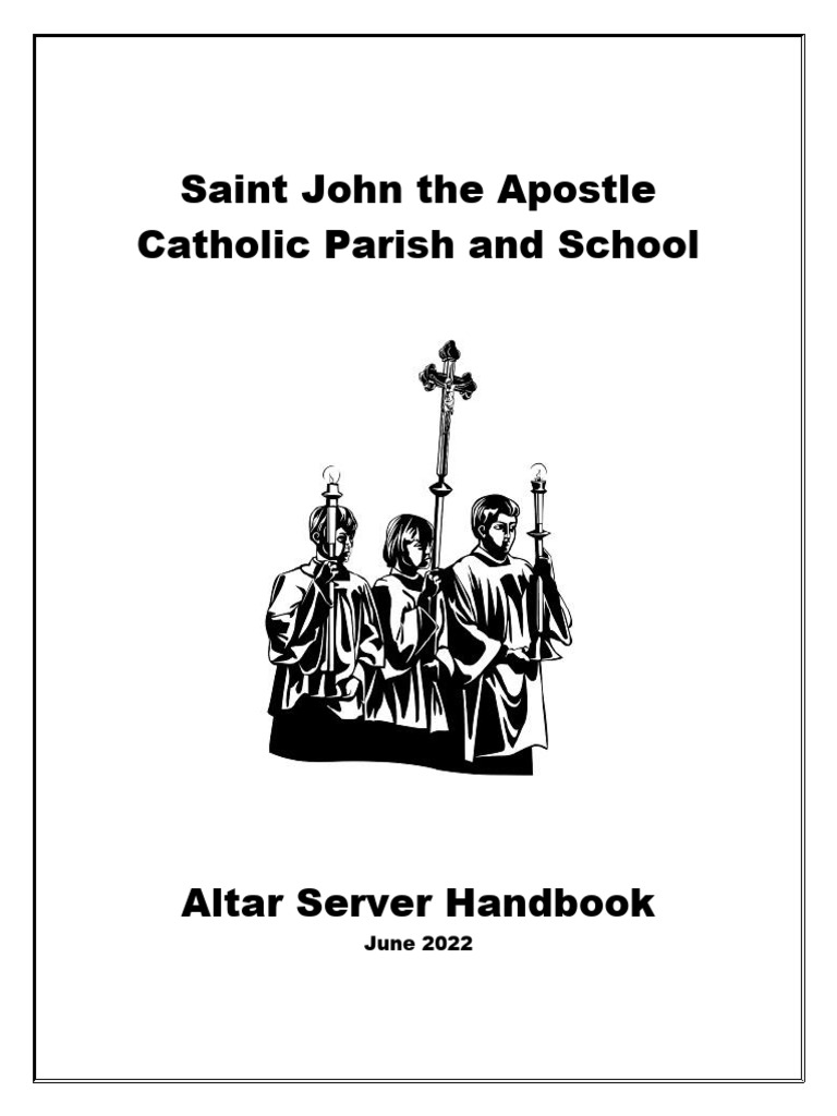 Altar Server Handbook for SJA | PDF | Altar | Mass (Liturgy)