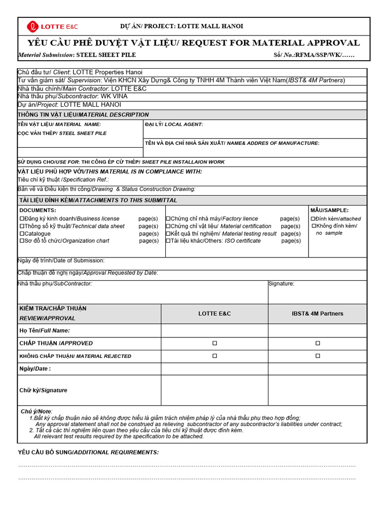02.01. Materials Approval | PDF