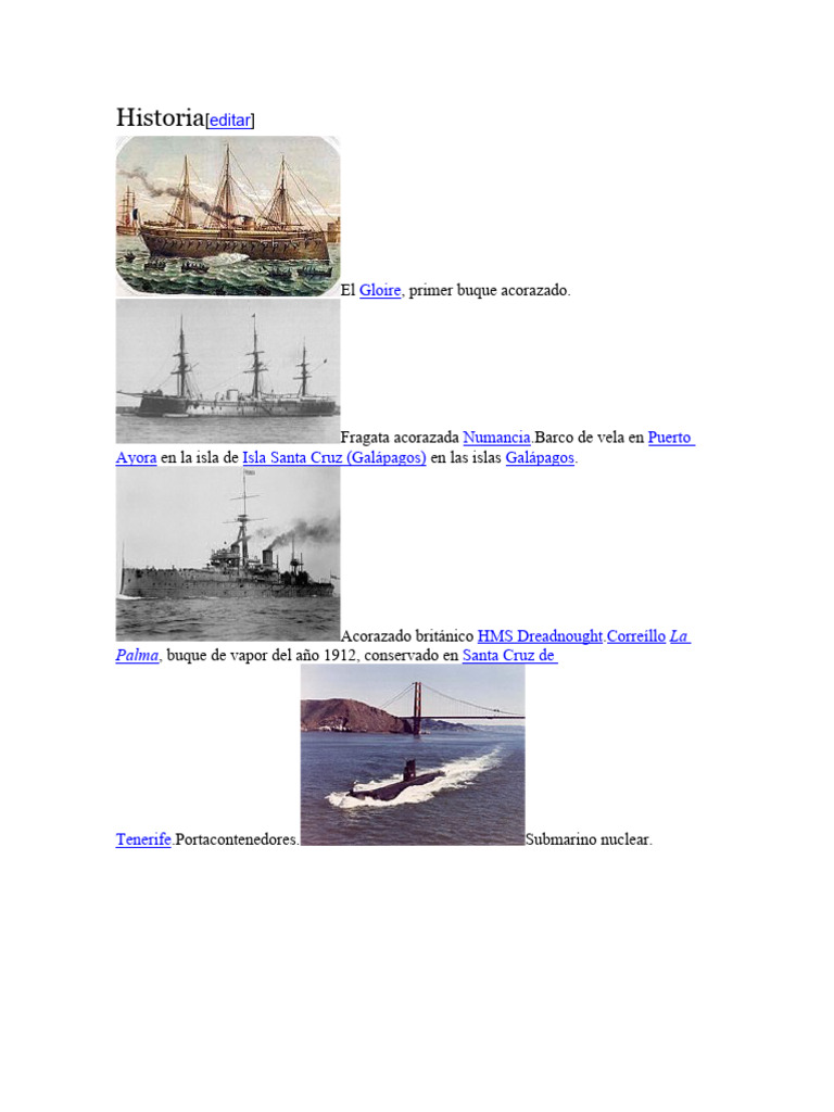 Evolución de las embarcaciones a lo largo de la historia | PDF | Buques ...