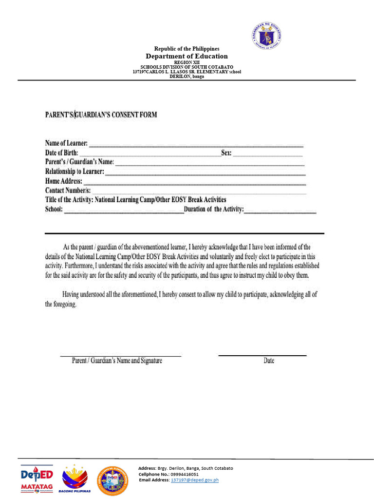 NLC Parents Permit 2024 | PDF