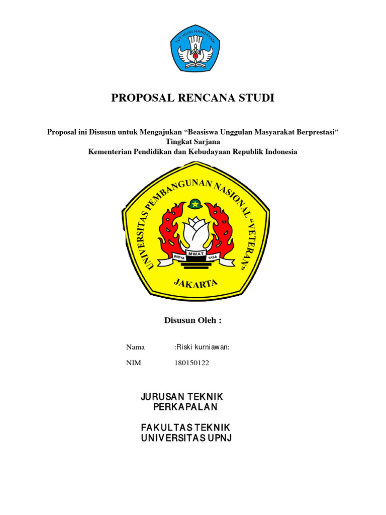 Proposal Rencana Studi Untuk Beasiswa Unggulan | PDF