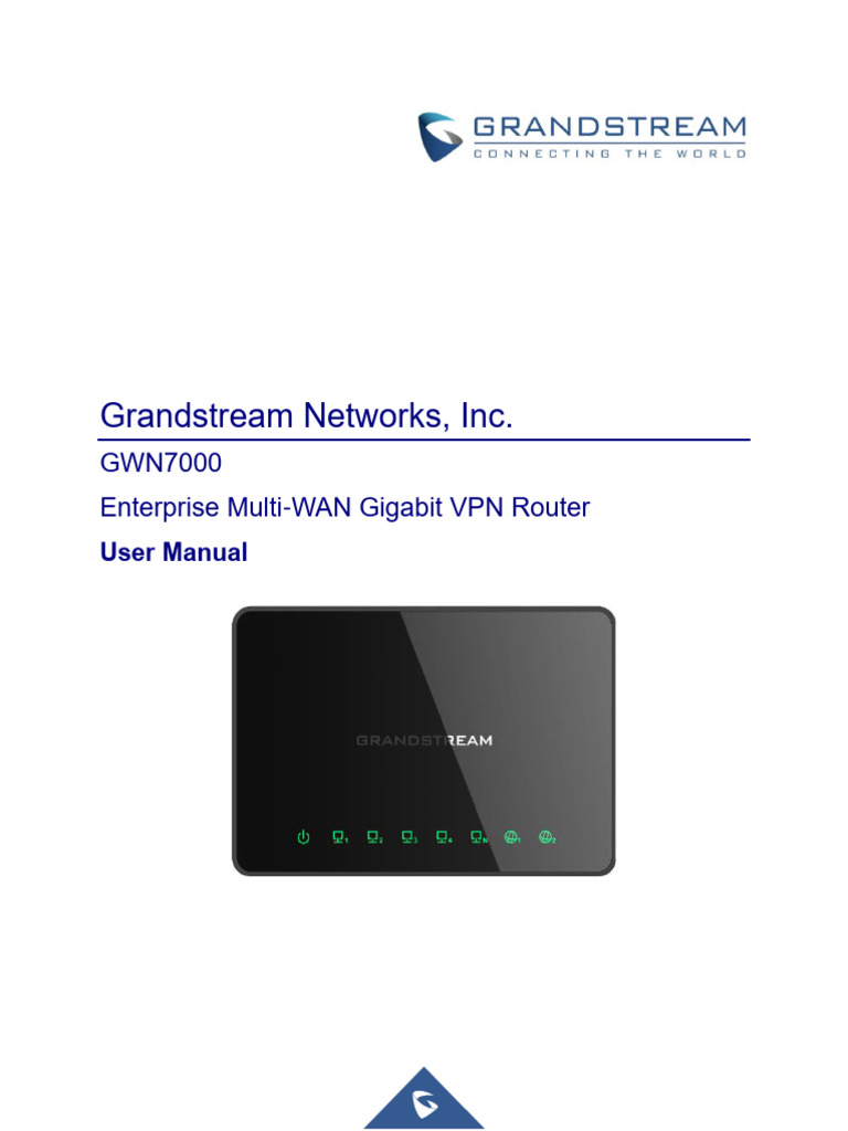 Grandstream gwn7000 Usermanual | PDF | Computer Network | Router (Computing)