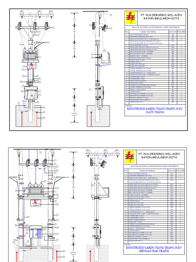 Konstruksi Trafo | PDF | Building Engineering | Electrical Engineering