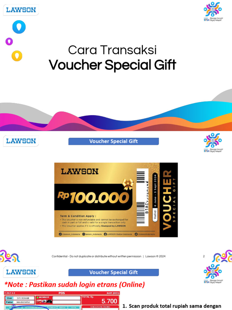 Panduan Penukaran Voucher Lawson | PDF