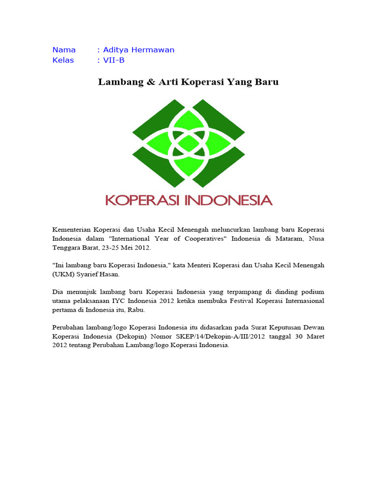 arti lambang koperasi | PDF