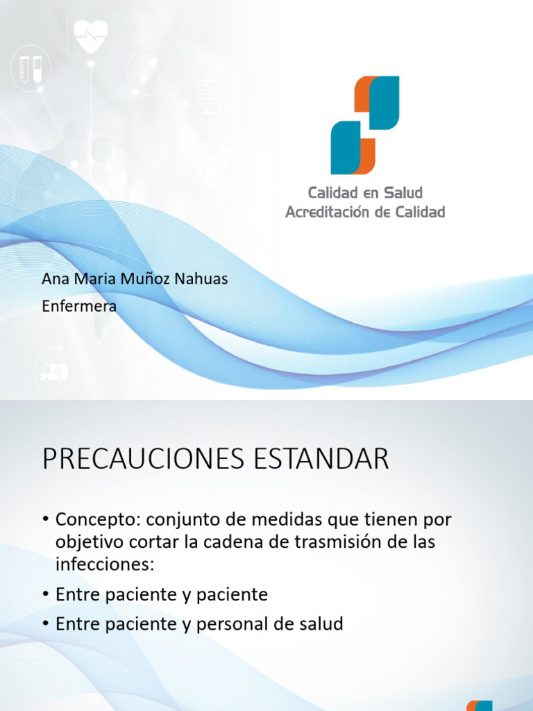PRECAUCIONES ESTANDAR | Descargar gratis PDF | Lavado de manos | Salud ...