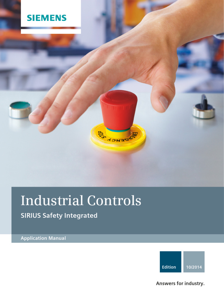 Application Manual Sirius Safety Integrated en-US | PDF | Safety | Switch