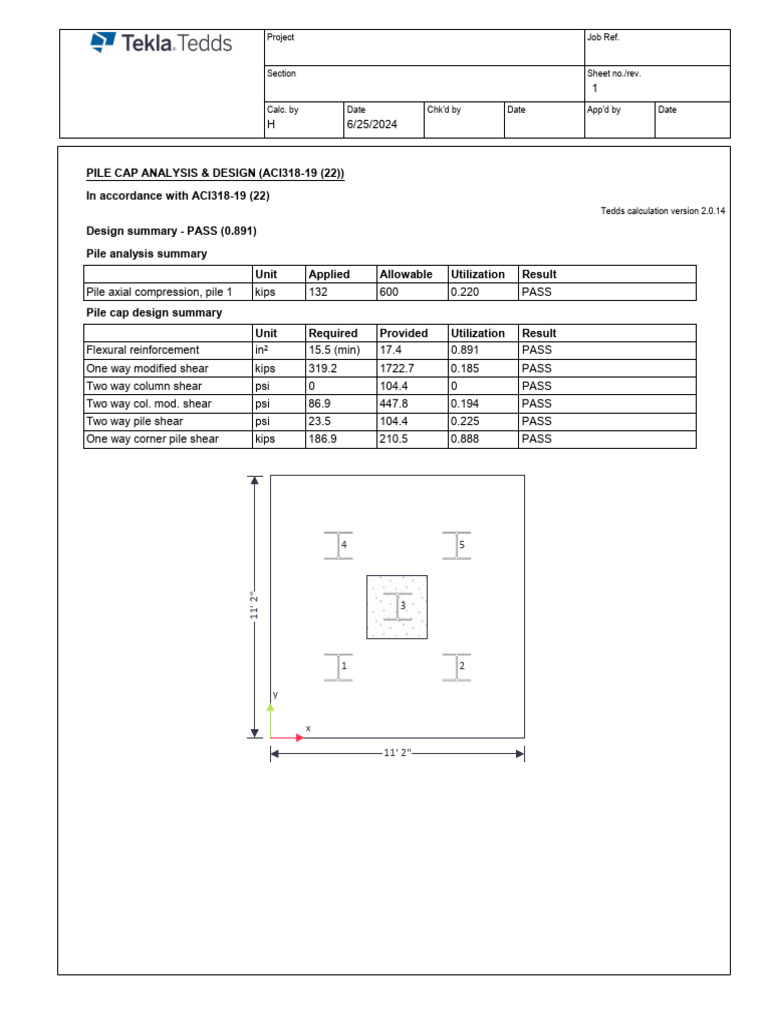 Pile Cap Design | PDF | Deep Foundation | Materials