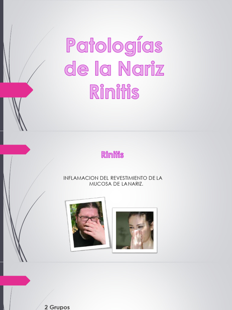 Patologias de la Nariz. Rinitis | Descargar gratis PDF | Alergia | Especialidades Medicas