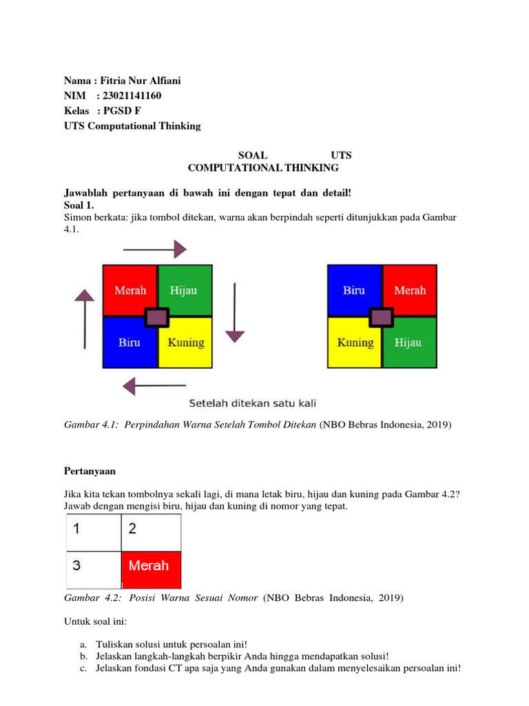 UTS CT Fitria Nur Alfianj - 23021141160 | PDF
