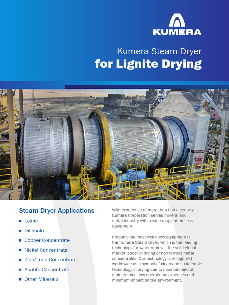 Kumera Steam Dryer Lignite Drying EN-2020-05 | PDF | Clothes Dryer | Steam