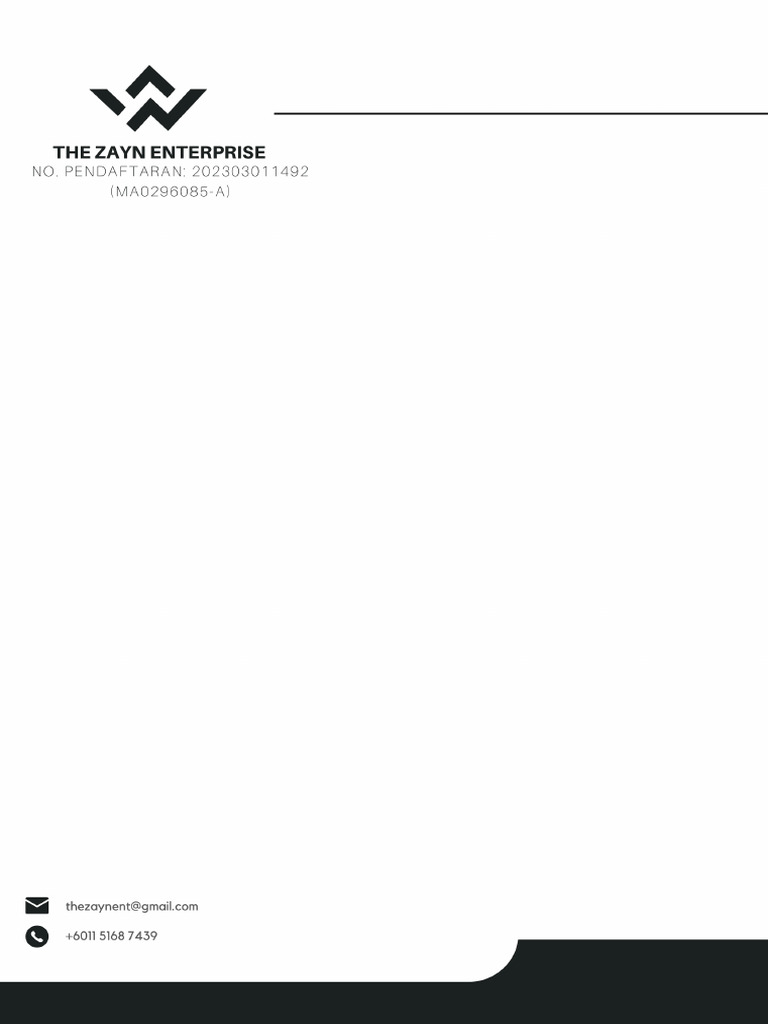 Minimalist Business Letterhead | PDF